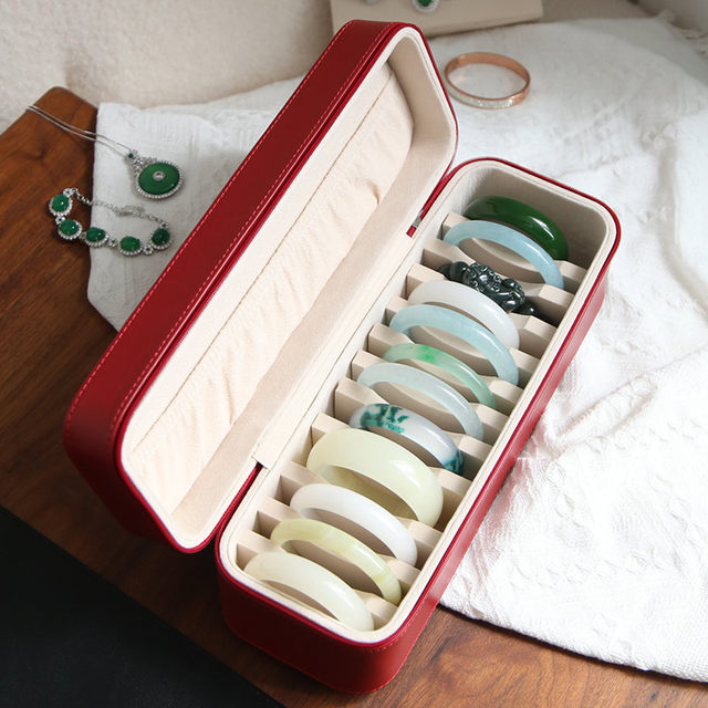 Bracelet necklace bracelet jade bracelet storage box wedding engagement ...