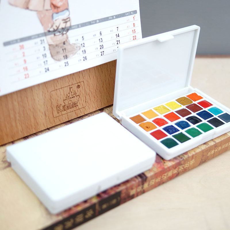 sinours watercolor paint refills 24 colors 0.5ml paint refills