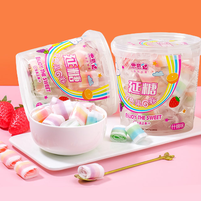 Juice rolls, fruit-flavored gummies, childhood candies, bulk nostalgic ...