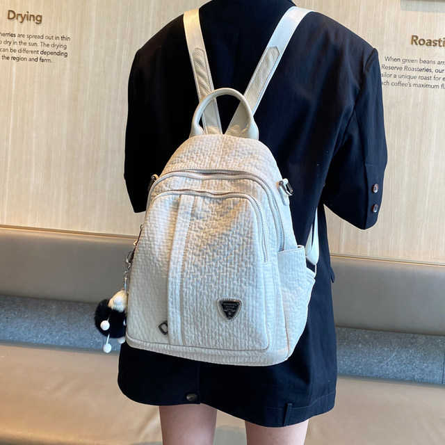 Women's atmospheric backpack travel 2024 commuting casual bag soft ...