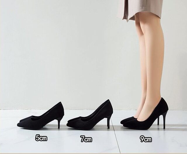 High-heeled shoes for women 2024 new style black versatile student ...