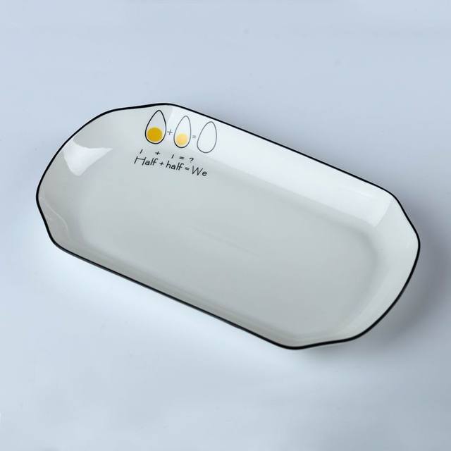 2-pack ceramic special price household extra large rectangular fish ...