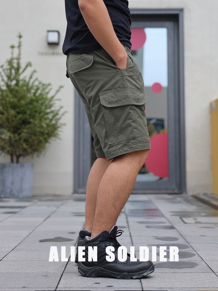 Alien Soldier Camouflage Tactical Shorts - Slim Fit Multi-Pocket ...