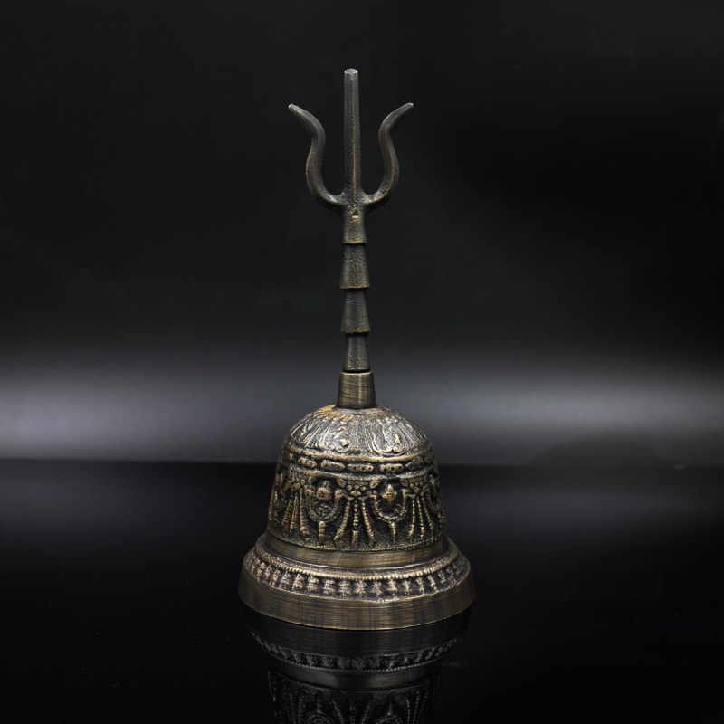 Trojzubový hrkálka Wujiagou Copper Culture - Feng Shui zvonček