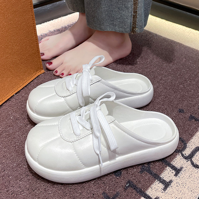 Baotou half slippers women's summer outer wear fashion new soft-soled ...