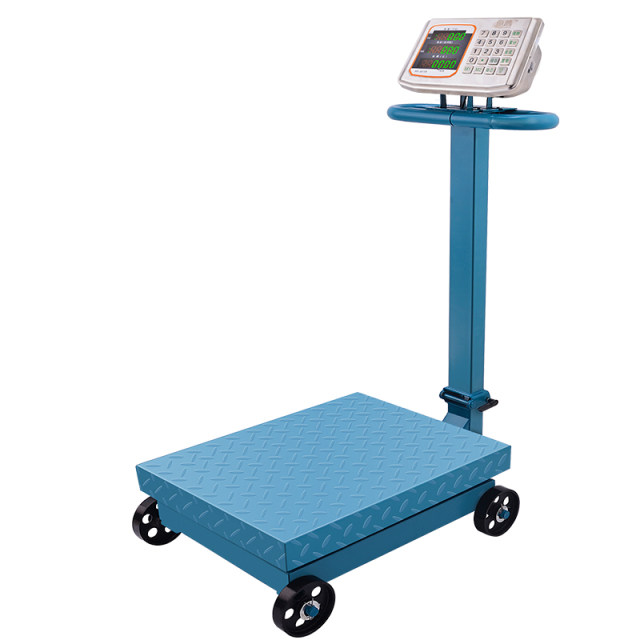 Large electronic platform scale 300kg with wheels folding scale 500kg ...