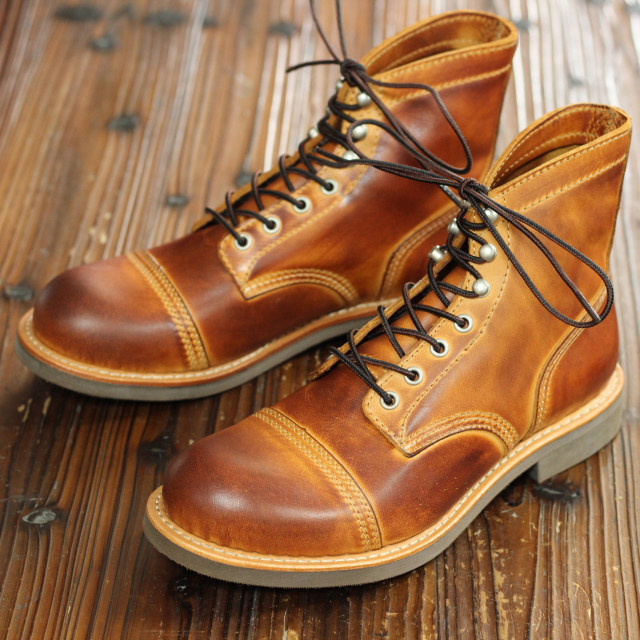 Dust bone Goodyear work boots 8111 paratrooper boots trendy retro rub ...