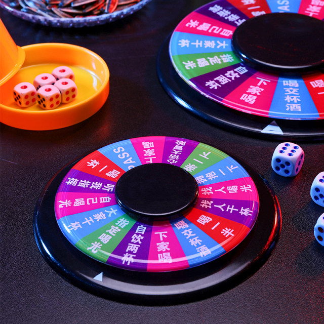 Russian drinking turntable game creative entertainment roulette props ...