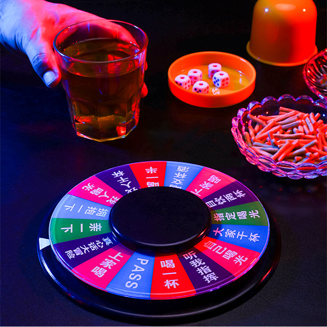 Russian drinking turntable game creative entertainment roulette props ...