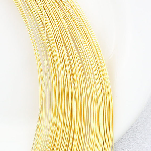 Strong color retention 18K real gold semi-hard copper wire does not ...