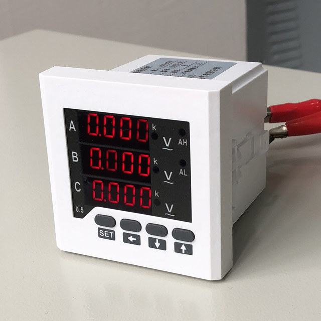 Three-phase digital display ammeter digital multi-function power meter current and voltage meter ...