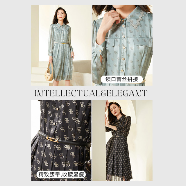 Giovanni dress new style women's French slim temperament long sleeve ...