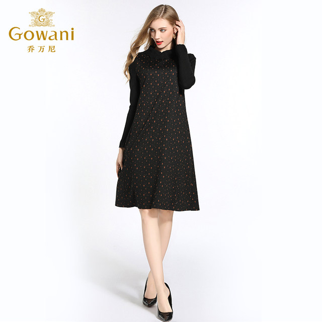Giovanni dress women's mall winter new high-waisted loose half-high ...