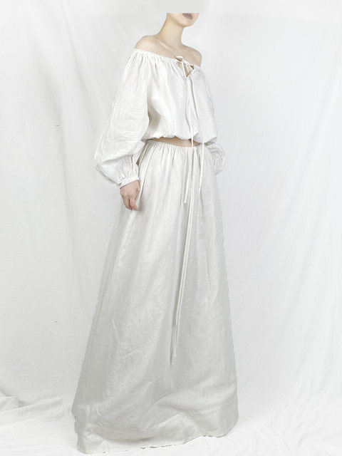 No February Flax Vacation Style Set 2025 Spring New Style Set for Women