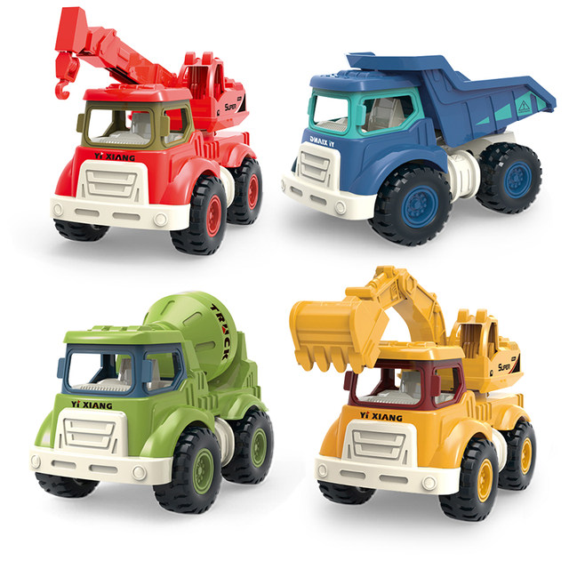 Children's engineering vehicle inertia toy car excavator small digging ...