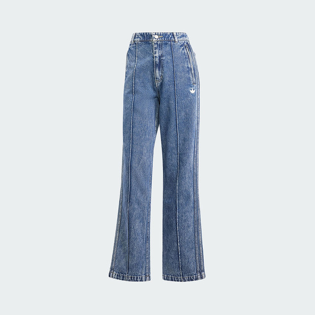 Adidas Adidas clover women's embroidered small pocket washed straight ...