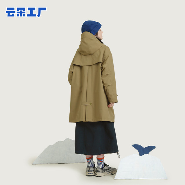 Yunduo Factory Eight-Headed Boat Hooded Windbreaker Jacket Women's Mid ...