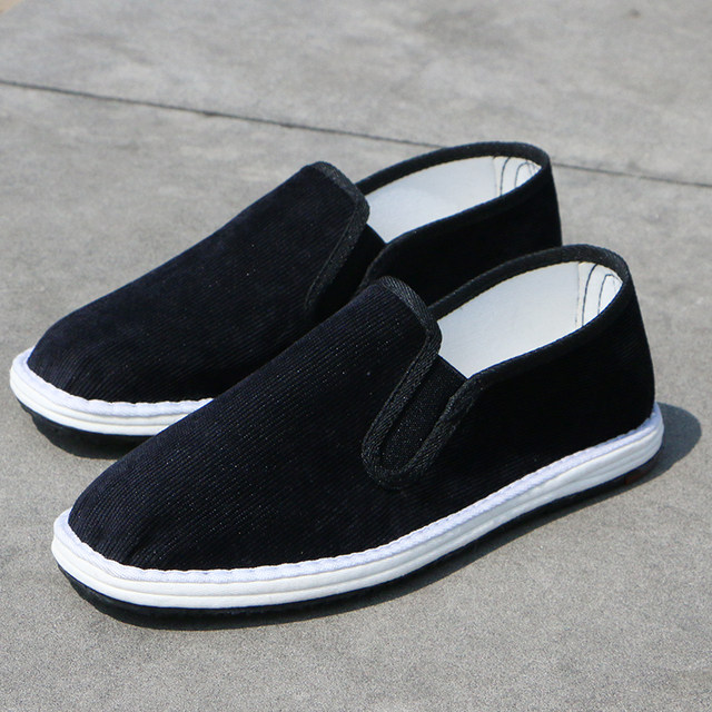 Wang's Old Street Pure Handmade Thousand-Layer Cloth Shoes for Men ...