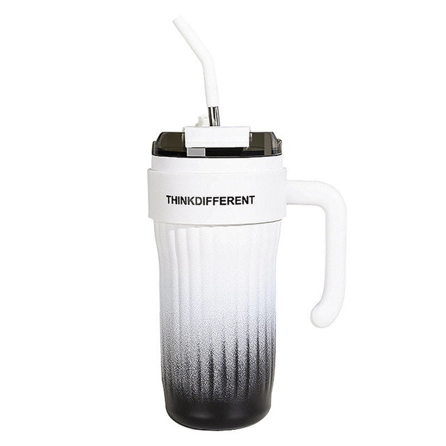 Simple thermos cup for women new 2024 water cup with straw, office cup ...