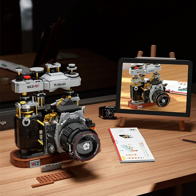 Retro Digital Nikon Canon Camera Simulation Board Model Boys Dotted ...