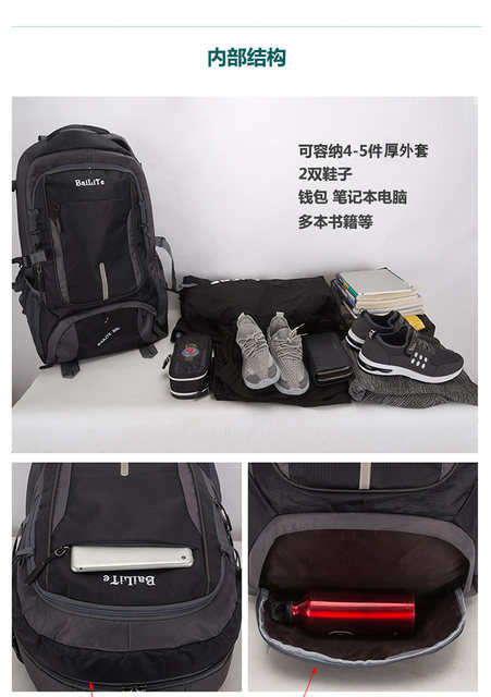 Large-capacity backpack men's backpack women's sports outdoor ...