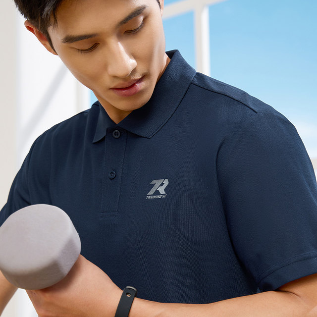361 sports t-shirt men's 2024 summer new comfortable T-shirt top lapel ...