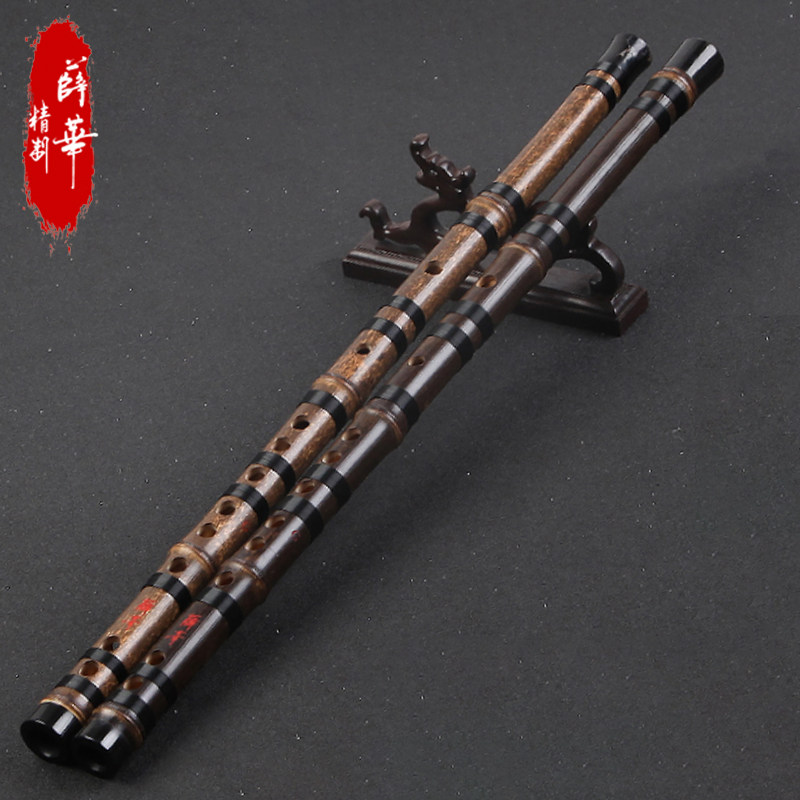 Handmade Purple Bamboo Flute in E Key Transverse Style - Professional ...