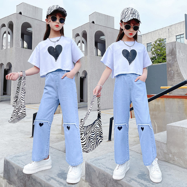 Girls Summer Suit 2024 New Summer Style Children's Clothes Girls Big ...