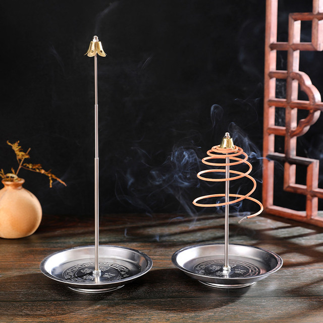 Incense rack tray incense mosquito coil rack large 24-hour metal ...