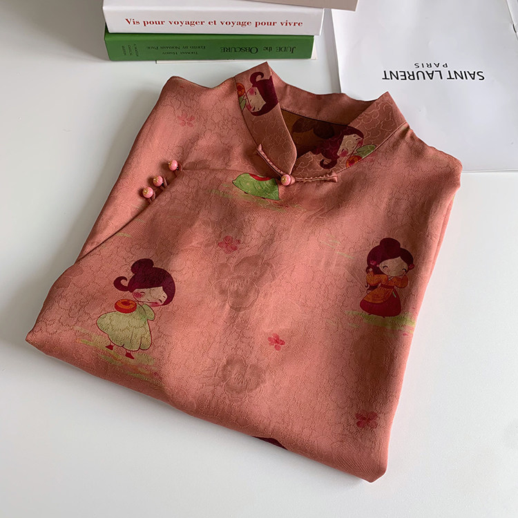 Funny and cute little Tang people! 100% mulberry silk fragrance cloud ...