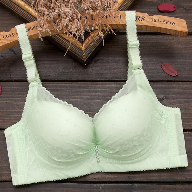 Small breast A cup young ladies push-up student bra thickened style ...