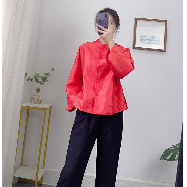 Exquisite and classy~100 Mulberry Silk Jacquard Silk Jacket Women's New ...