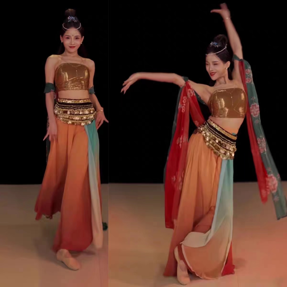 Dancer under the Moon Dance Costume Xia Hui's Same Western Region Style Dunhuang Feitian ...