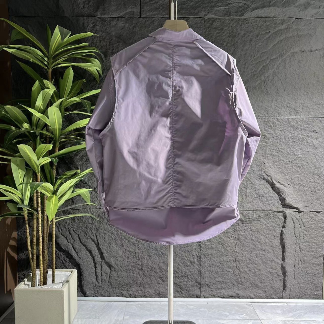 Spring and Autumn Men's New Stitched Button Placket Large Pocket ...