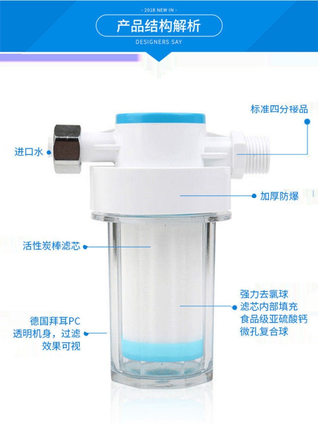 Pré-filtre 3m Mdbc Petit - Élément filtrant en coton PP pour l'eau