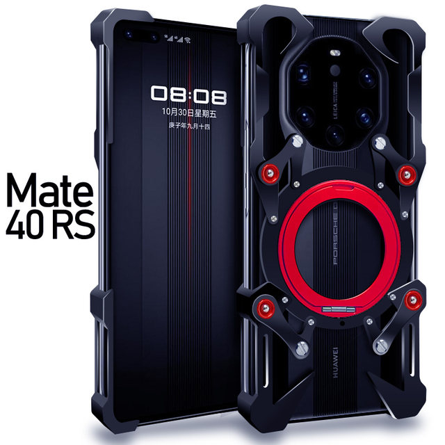 Suitable for Huawei Mate40Pro metal mobile phone case anti-fall protection case mate50rs Porsche ...