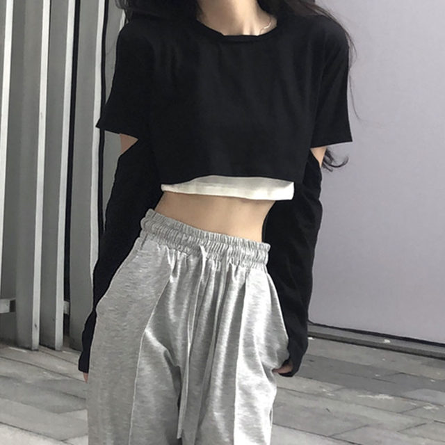 Hot girl jazz girl group style women's singing outfit Lisa's same style ...