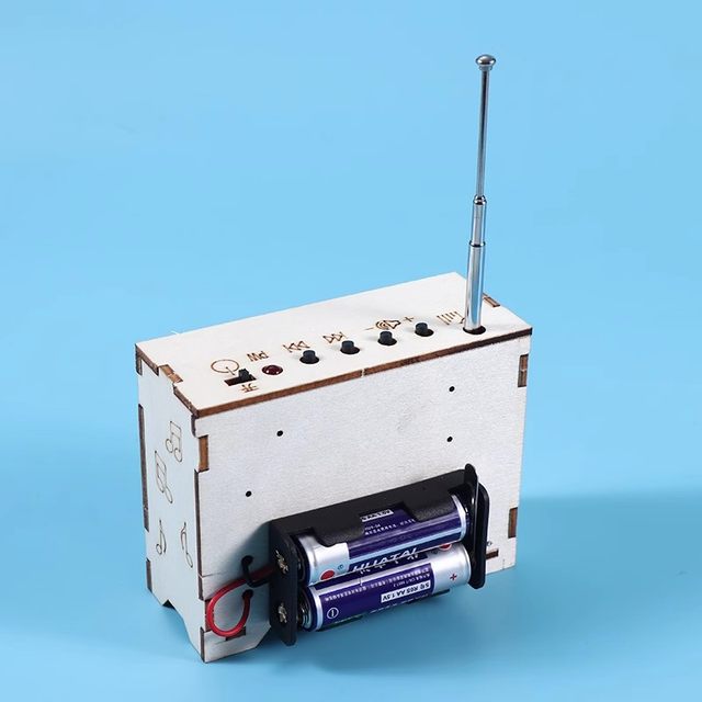 Science and technology small production diy handmade radio children's ...