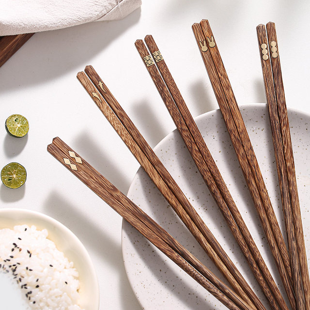Chicken wing wood chopsticks household high-end antibacterial and ...