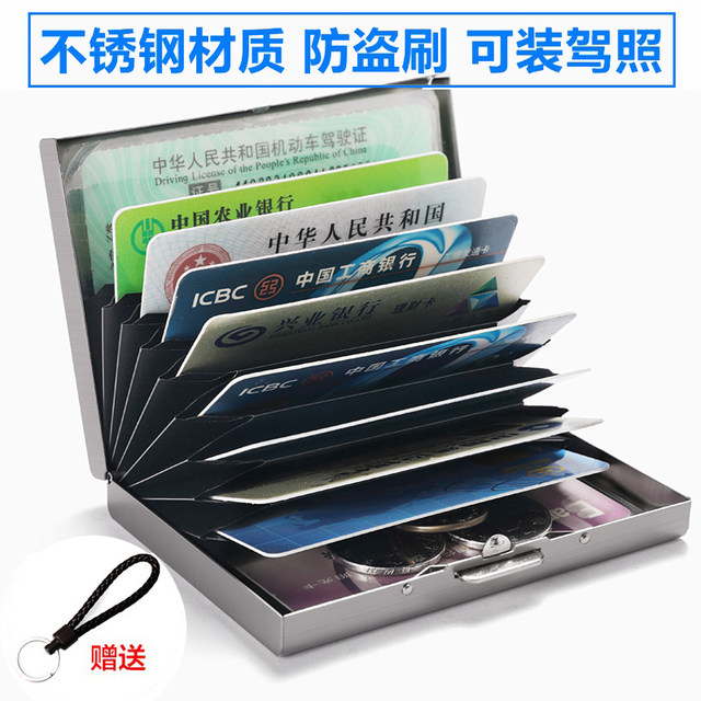 High-grade metal card holder for men and women stainless steel ultra ...