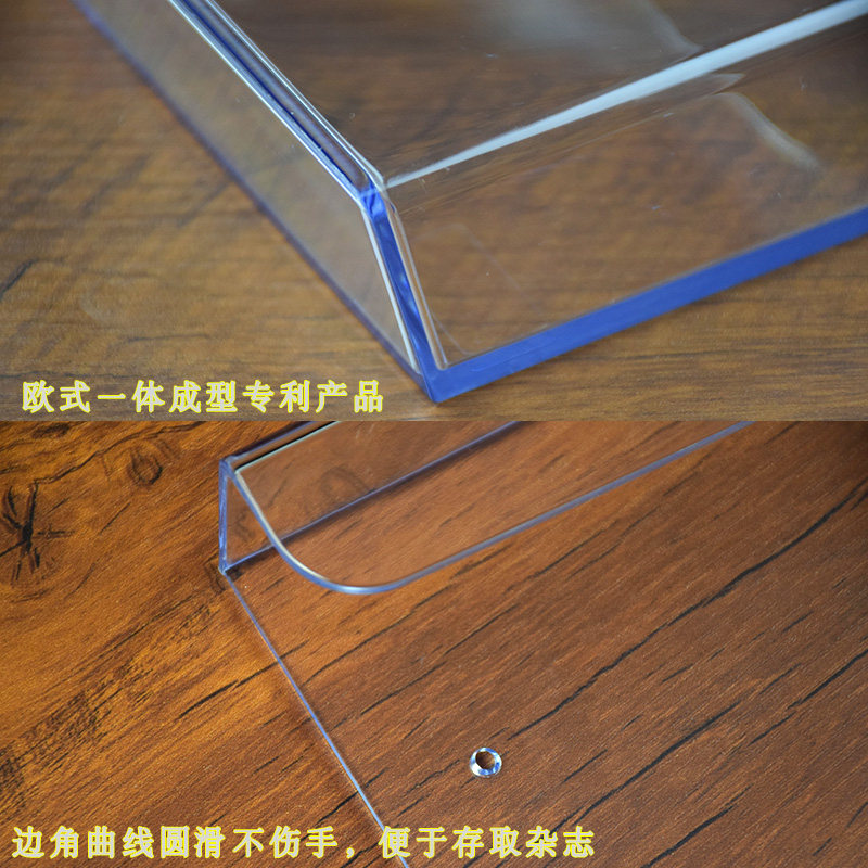 Wall-Mounted Acrylic A4 and A5 Display Rack for Leaflets and Magazines