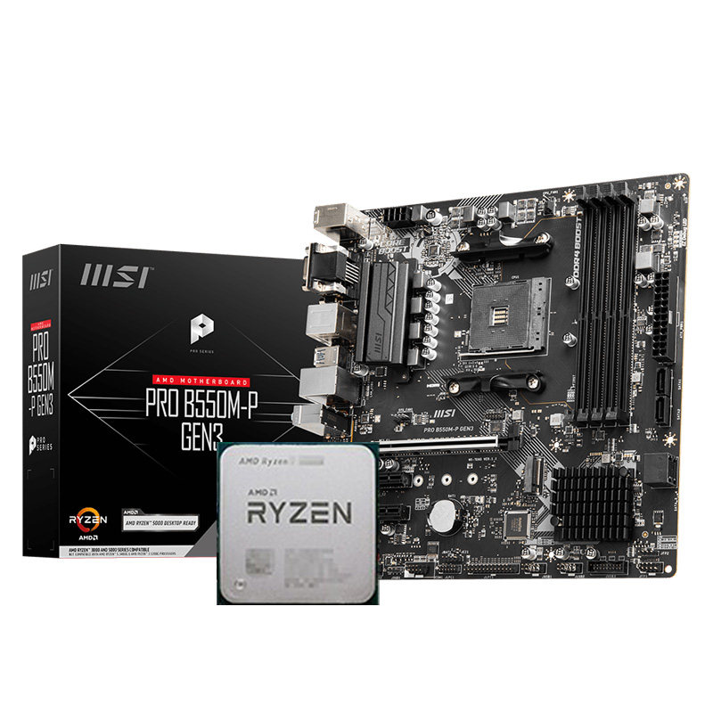 Conjunto de chips soltos amd ryzen 5500/5600/5600g/5600x com placa-mãe ...