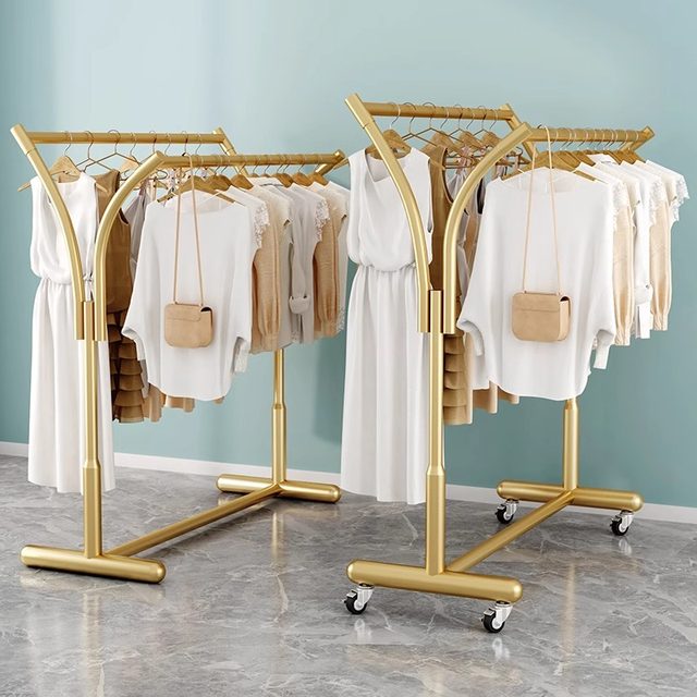 Clothing store display rack island rack floor-standing men's and women ...