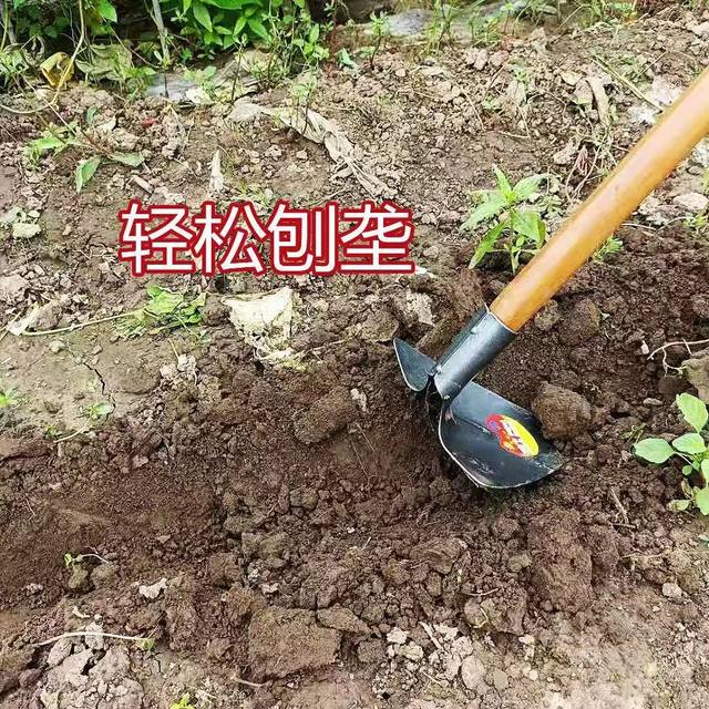 Agricultural manganese steel quenched triangular hoe for ditching ...