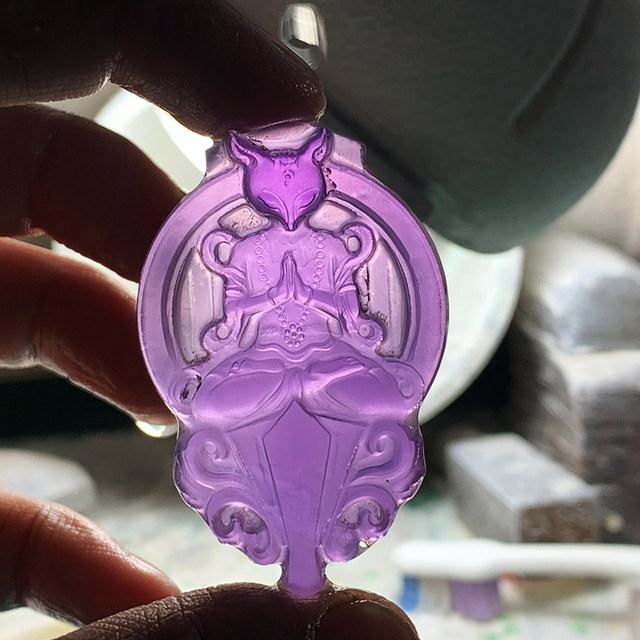 Amethyst fox hanging jewelry pendant nine -tailed fox couple sweater ...