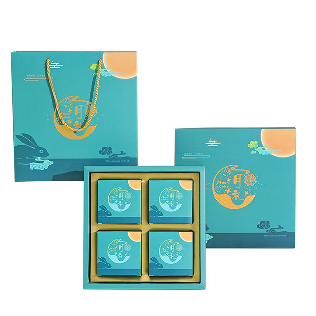 Mid-Autumn hot stamping mooncake box empty box customizable logo high ...