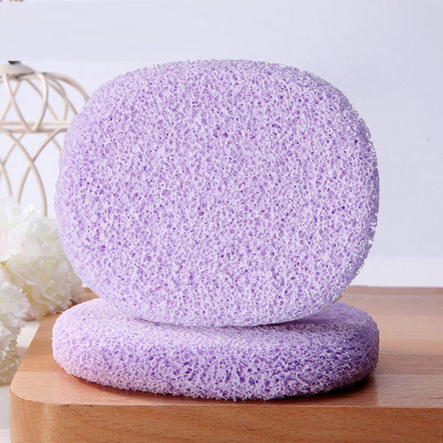 Deep sea mud large hole wood pulp cotton face wash puff thickened ...