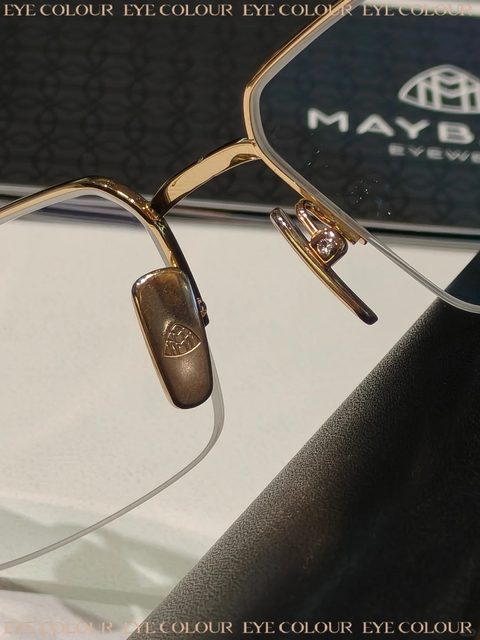 MAYBACH Maybach glasses frame men's gold wire frame German handmade ...