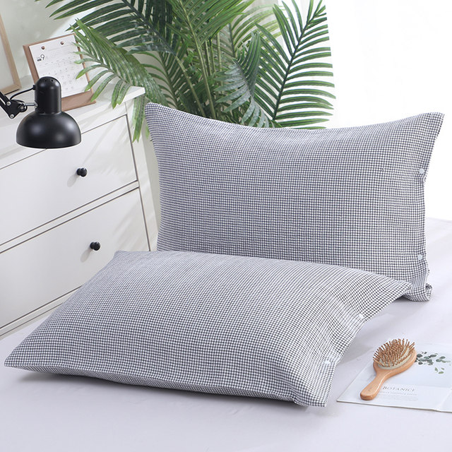 Pure cotton gauze thickened pillowcases, a pair of pure cotton ...