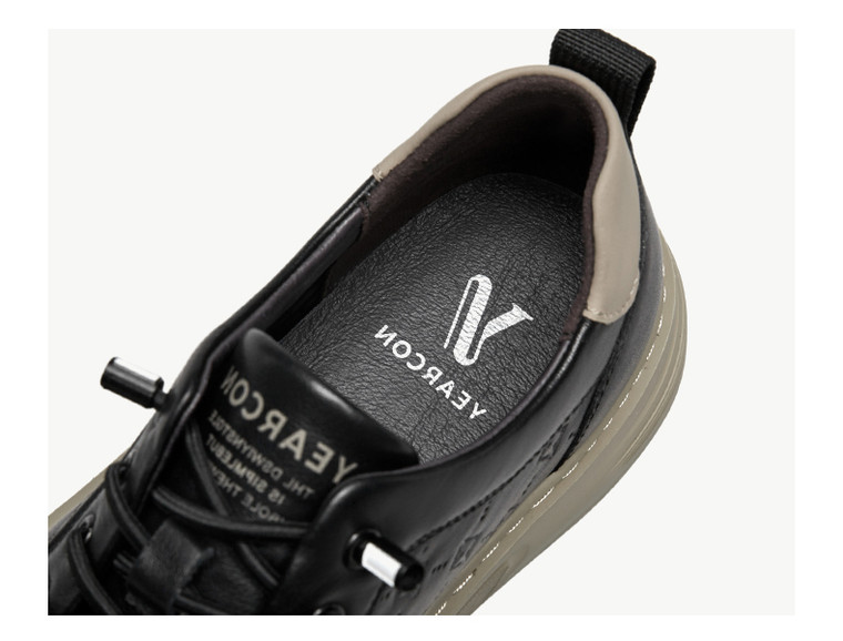 Yierkan sneakers for men 2024 autumn new genuine leather white shoes ...